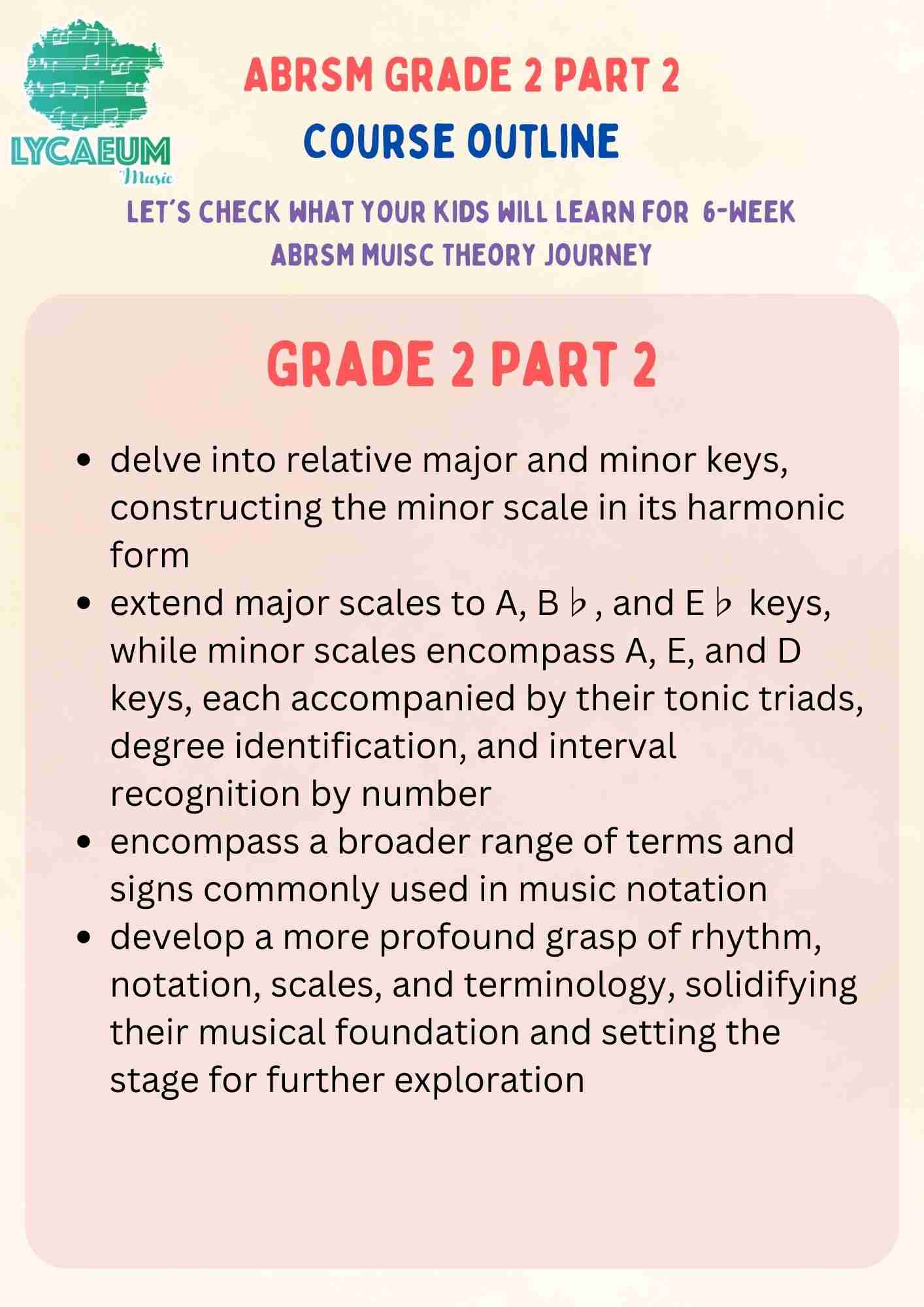ABRSM Music Theory: Grade 2, Pt.1 - Pick your weekly time slot ...